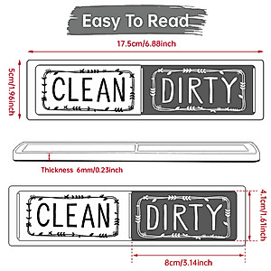 Dirty Clean Dishwasher Magnet,Dishwasher Magnet Clean Dirty Sign Magnet for Dishwasher Dish Bin That Says Clean or Dirty Dish Washer Refrigerator for Kitchen Organization and Storage Necessities