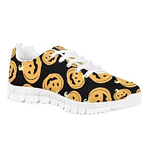 Jack O Pumpkin Black Halloween Women's Running Sneaker Lightweight Go Easy Walking Jogging Sports Work Shoes
