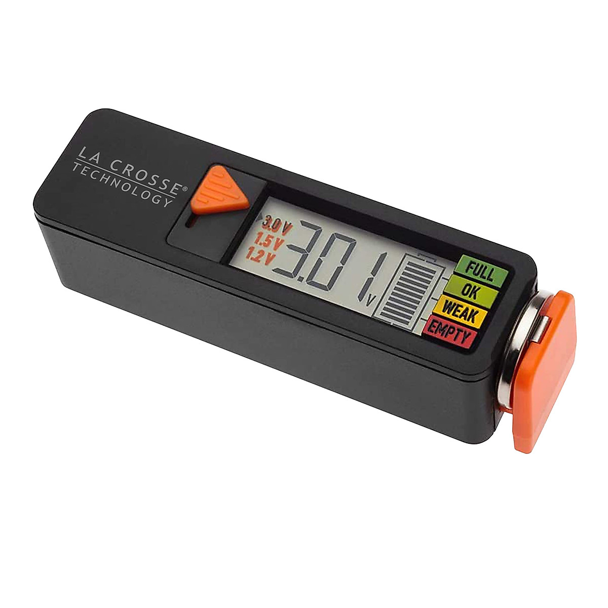 La Crosse 911-65557-INT Portable Digital Battery Tester
