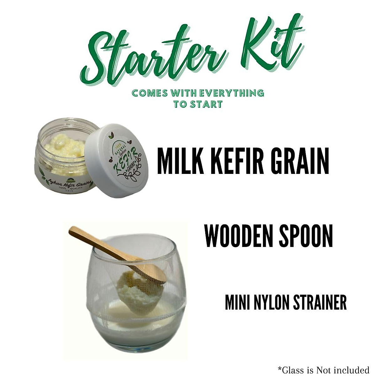 Milk Kefir Grains, Fresh Live Active Probiotic Starter Cultures, Grows Fast, Pajaritos, Bulgaros de Leche, 2 TBSP, 6 TSP