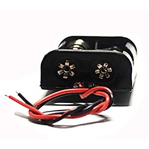 LAMPVPATH (Pack of 12) AAA Battery Holder, 2 X 1.5V AAA Battery Holder with Leads, AAA Battery Holder with Wires