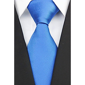 Wehug Lot 9 PCS Classic Men's tie 100% Silk Tie Woven Jacquard Neckties Solid Ties for men style001