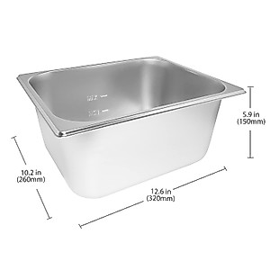 ALDKitchen Bain Marie Food Warmer | Electric Steam Buffet Warmer | 110V (2 Tanks)