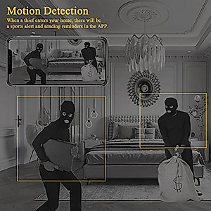 Chihod Hidden Camera Mini Spy Camera: Security Cameras Indoor Outdoor - HD 1080P Portable Camera - WiFi Wireless Camera with Night Vision - Motion Detection - Nanny Cams Home & Office