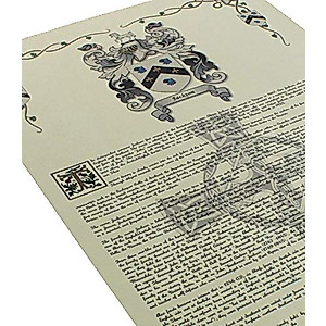Fiocchi Coat of Arms, Family Crest and Name History - Celebration Scroll 11x17 Portrait - Italy Origin