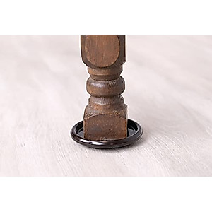 Shepherd Hardware 9092 2-1/2-Inch Carpet Base Furniture Cups, Brown, 4-Pack