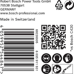 Bosch Professional 25x Expert C470 Sandpaper (Ø 225 mm, Grit 40, Accessories Orbital Sander)