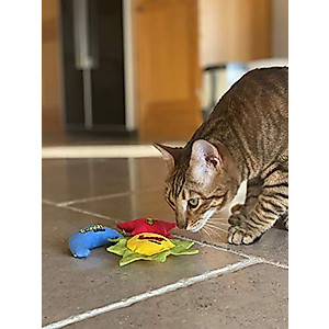 Yeowww! Catnip Cat Toy for Indoor and Outdoor Cats -Premium Quality Strong Catnip Toys for Cats (1x Crinkle Catnip Toy Sun 1 x Moon 1x Star), Purple, 3 Count (Pack of 1) (Yeoww Sun Moon and Stars)