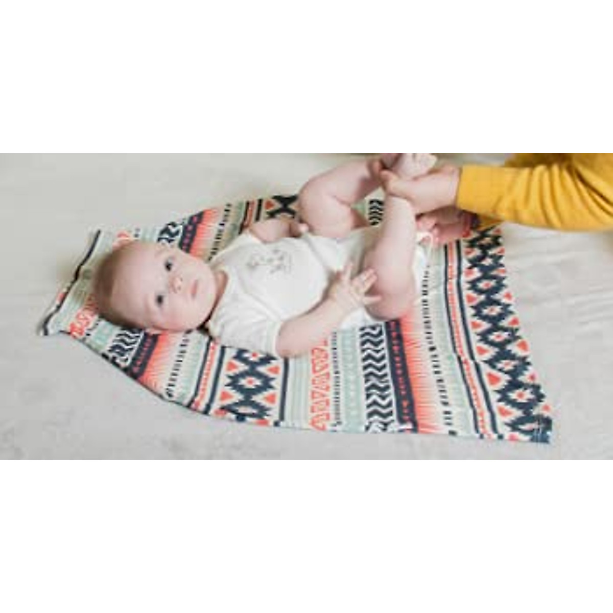 Premium Soft - Baby Car Seat Canopy, Nursing Cover, Breastfeeding Cover, Shopping Cart Cover, Stroller Sunshade, High Chair Cover, Car Seat Covers for Girls and Boys, Baby Seat Cover - Aztec