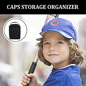 Zerodeko Hat Rack Baseball Caps Carrier Case Baseball Hat Case Travel Cap Carrier Case Holder Hat Storage Organizer Bag for Travel Black Hat Container Baseball Cap