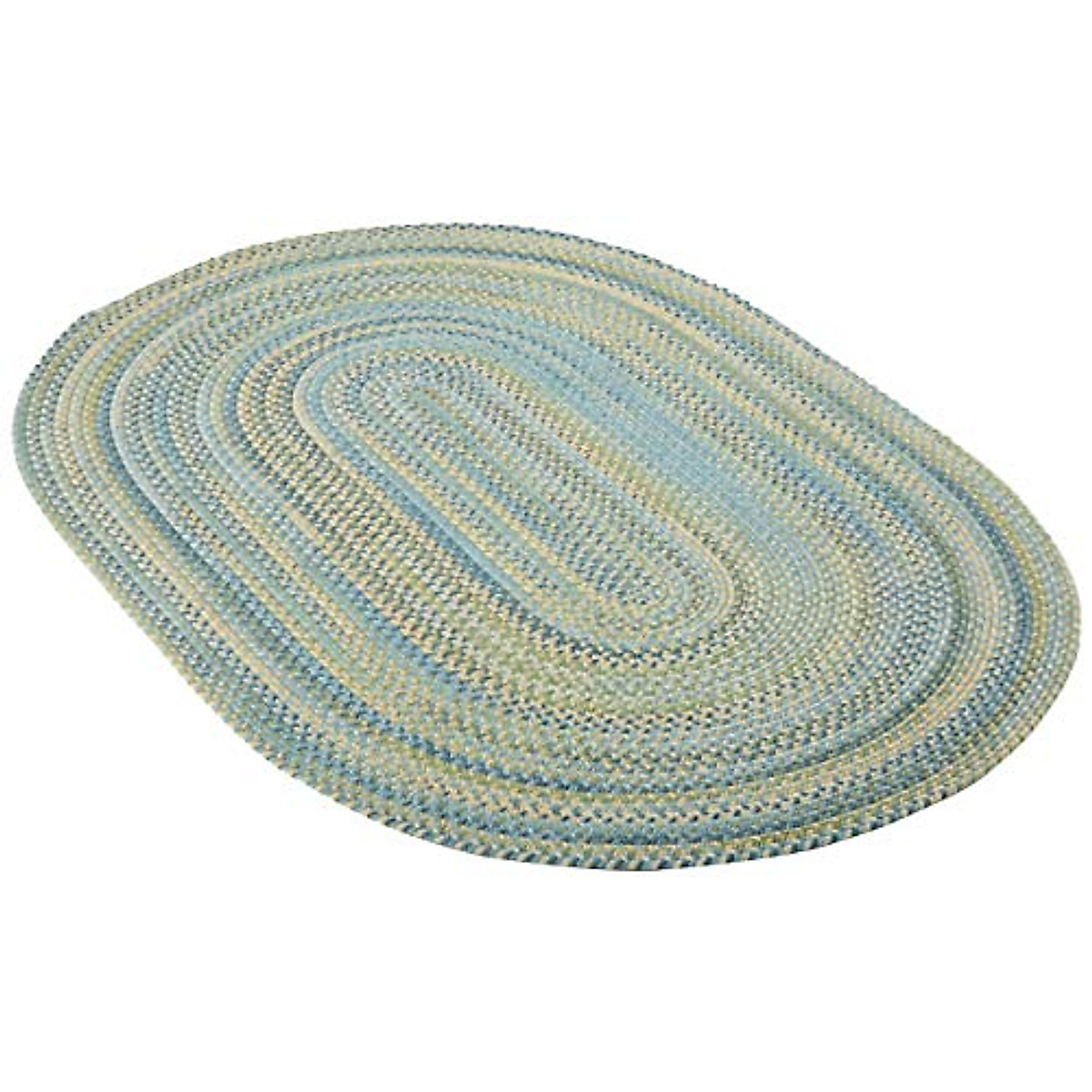 Colonial Mills Rustica Braided Rug, 4 by 6', Whipple Blue