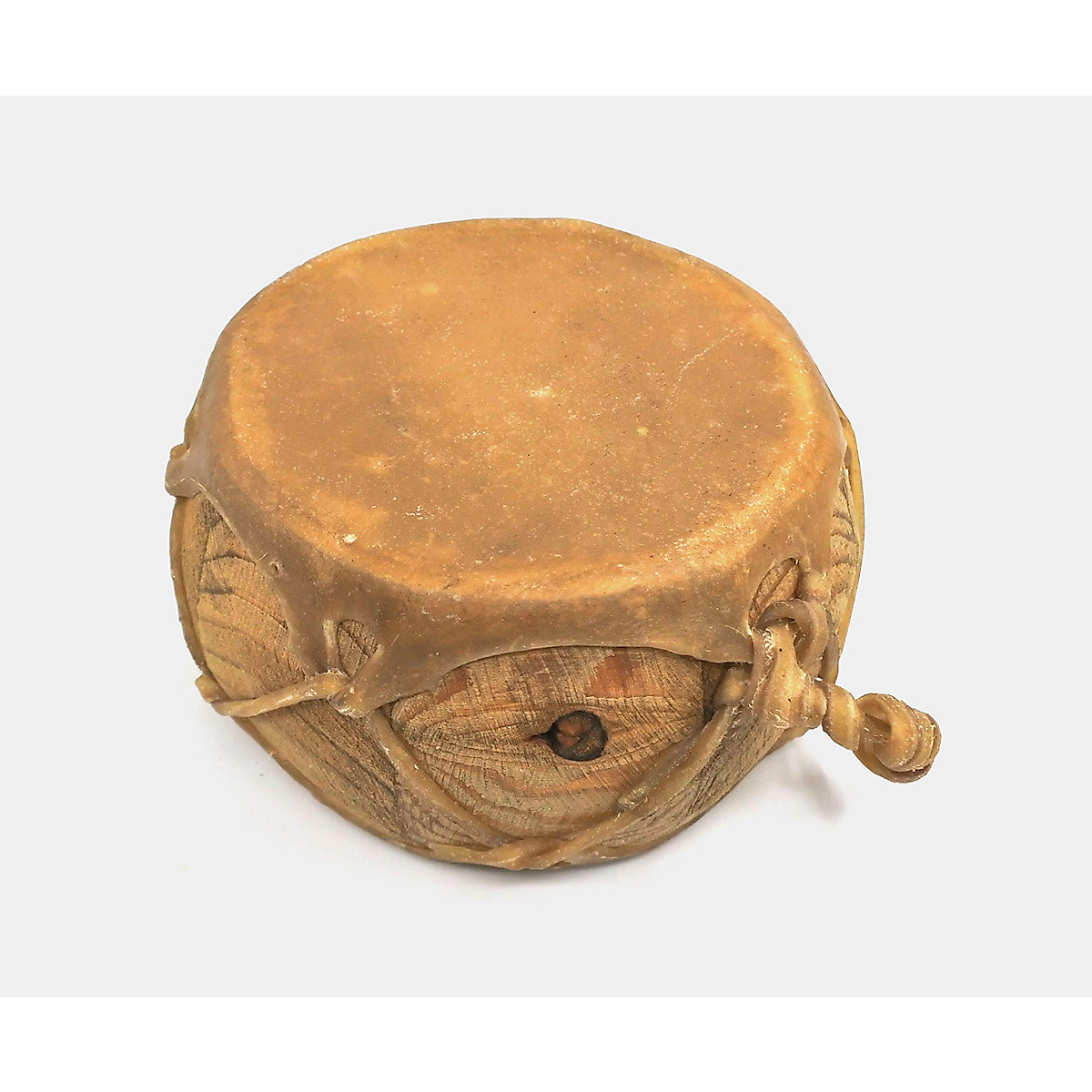 Native American Drum Cochiti Pueblo Handmade Stretched Rawhide 6" D x 3 1/4" T