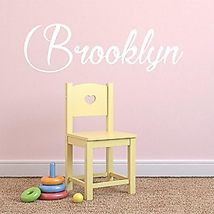 Nursery Custom Name Wall Decal Sticker, 28" W Girl Name Wall Decal, Girls Name, Wall Decor, Personalized, Girls Name Decor, Girls Nursery, Girls Bedroom, Plus Free White Hello Door Decal