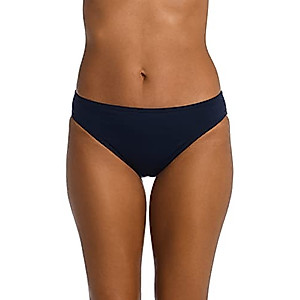 La Blanca Women's Island Goddess Solid Hipster Bikini Swimsuit Bottom, Indigo, 8