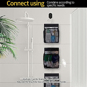 GUMQDD Mini Hangable Mesh Bathroom Storage Basket, Foldable Shower Caddy Storage Basket, Ideal for Gyms, College dorms, RV bathrooms, Travel and Pool Locker Rooms (1)