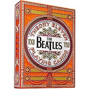 theory11 The Beatles Premium Playing Cards - Orange Deck Officially Licensed Collector's Cards