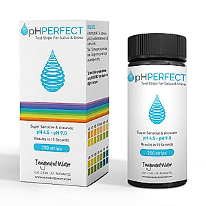Invigorated Water pH Test Strips - Perfect for Urine and Saliva Testing - Convenient and Easy Testing at Home - Quickly Understand Your Body pH Scale - Super Sensitive and Accurate - pH 4.5 to pH 9.0