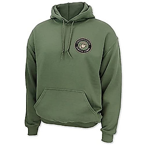 Armed Forces Gear United States Marine Corps Semper Fidelis Camo Hooded Sweatshirt, X-Large, Olive