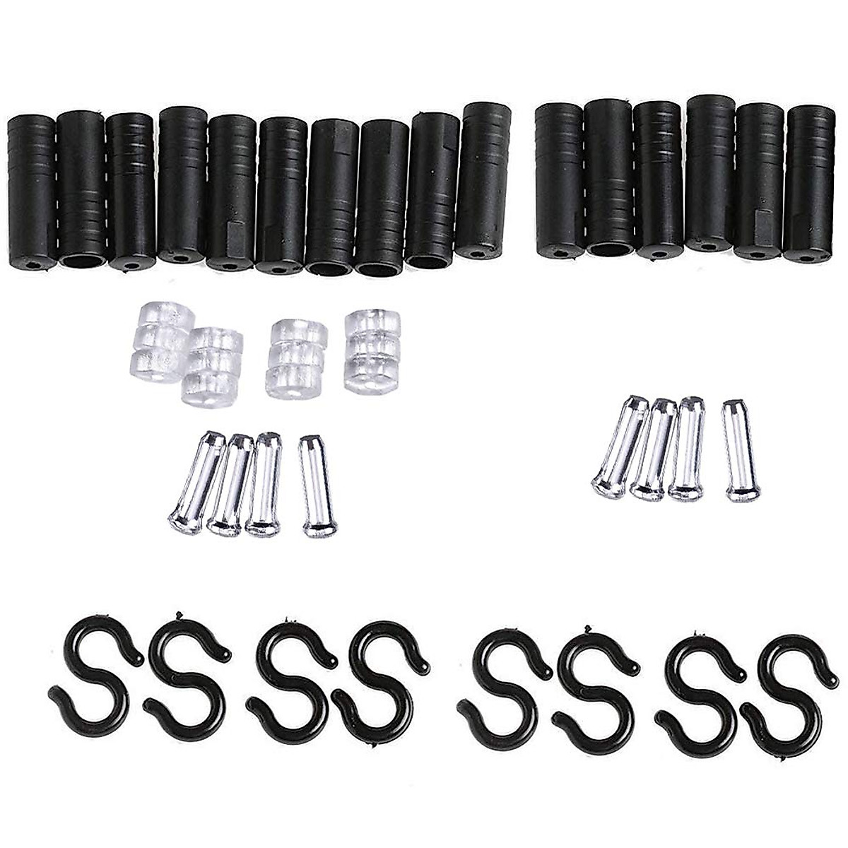 YAKAMOZ 2-in-1 Universal Bike Bicycle Shift Derailleur Cable & Brake Cable Housing Replacement Kit for Moutain Road Bike Cycling Repairing