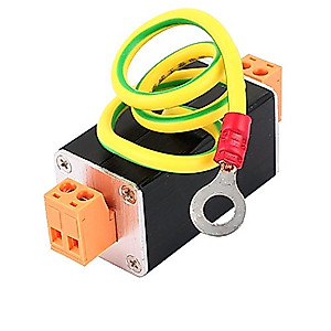 uxcell LRSO1 DC 12V Lightning Arrester Power Surge Protector Black