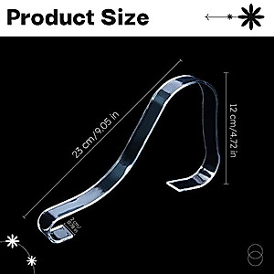 TXIN 10 Pcs/5 Pairs Acrylic Clear Sandal Shoes Display Stand Inserts Holders Shoe Display Rack Shoe Support for Women's Shoes