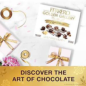 Ferrero Golden Gallery Signature Fine Assorted Chocolates, Candy Gift Box, 24 Count, 8.4 oz