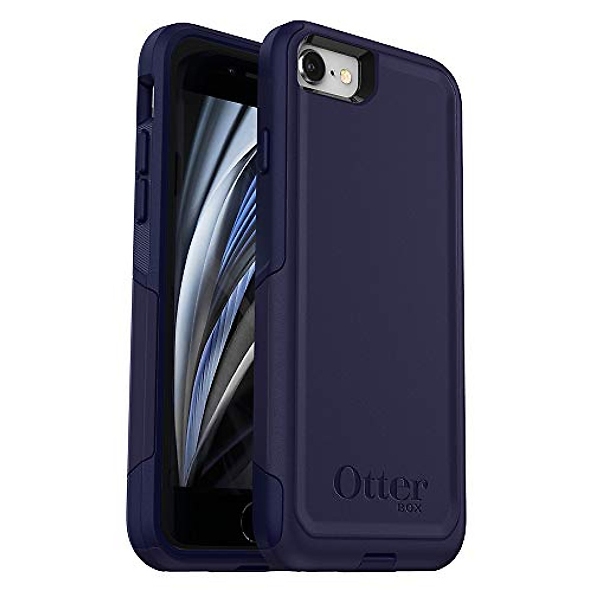 OtterBox IPhone SE 3rd & 2nd Gen, IPhone 8 & IPhone 7 (Not Compatible with Plus Sized Models) Commuter Series Case - INDIGO WAY, Slim & Tough, Pocket-Friendly, with Port Protection