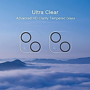 Ailun Camera Lens Protector for iPhone 13 6.1" ＆ iPhone 13 Mini 5.4",Tempered Glass,9H Hardness,Ultra HD,Anti-Scratch,Easy to Install,Case Friendly [Does not Affect Night Shots][2 Pack]