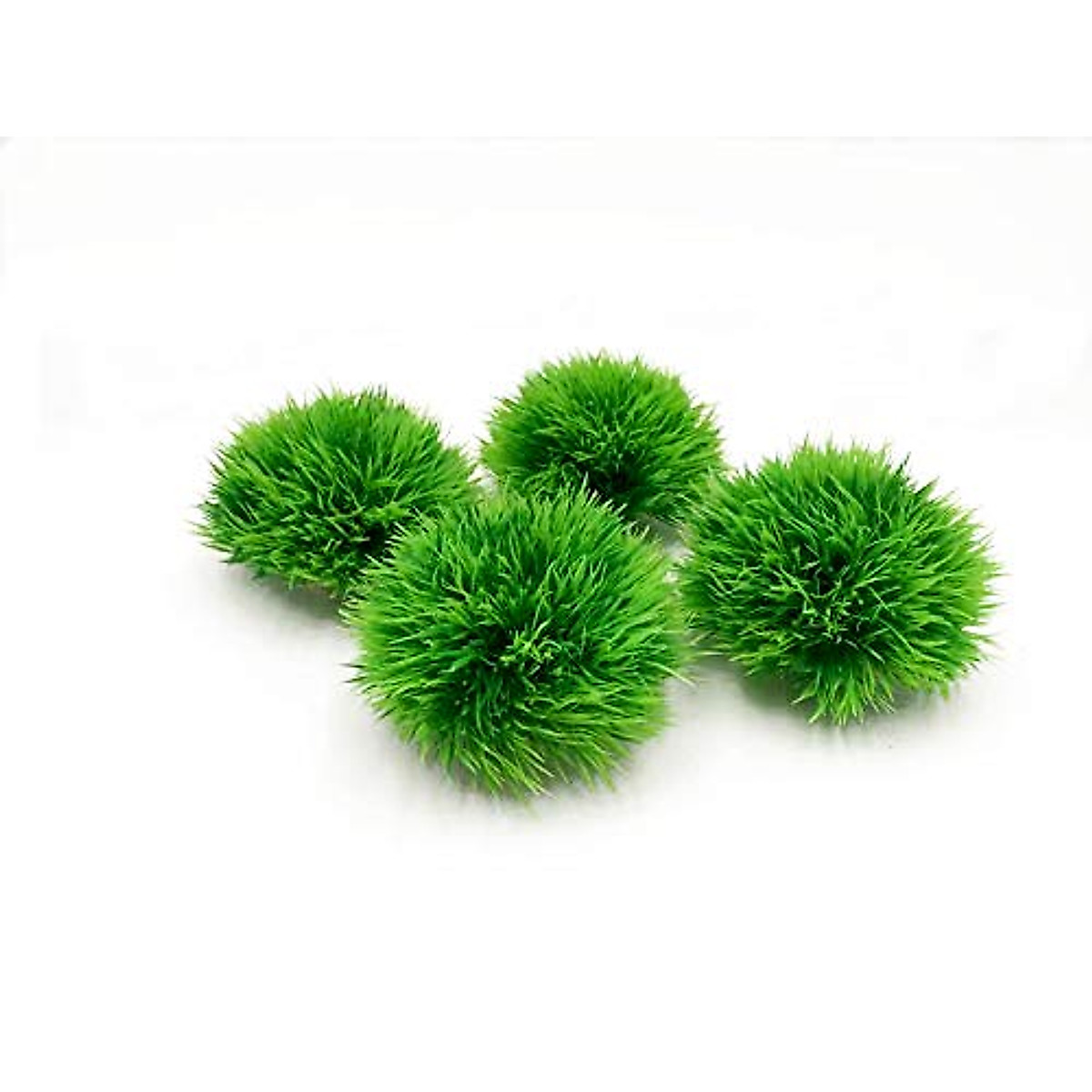 4Pcs Aquarium Decorations Fish Tank Artificial Green Water Plants Made of Soft Plastic