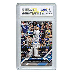 2024 Topps Now Official SHOHEI OHTANI Becomes 1st 50/50 Player in MLB History Card #722 - Graded GEM Mint 10