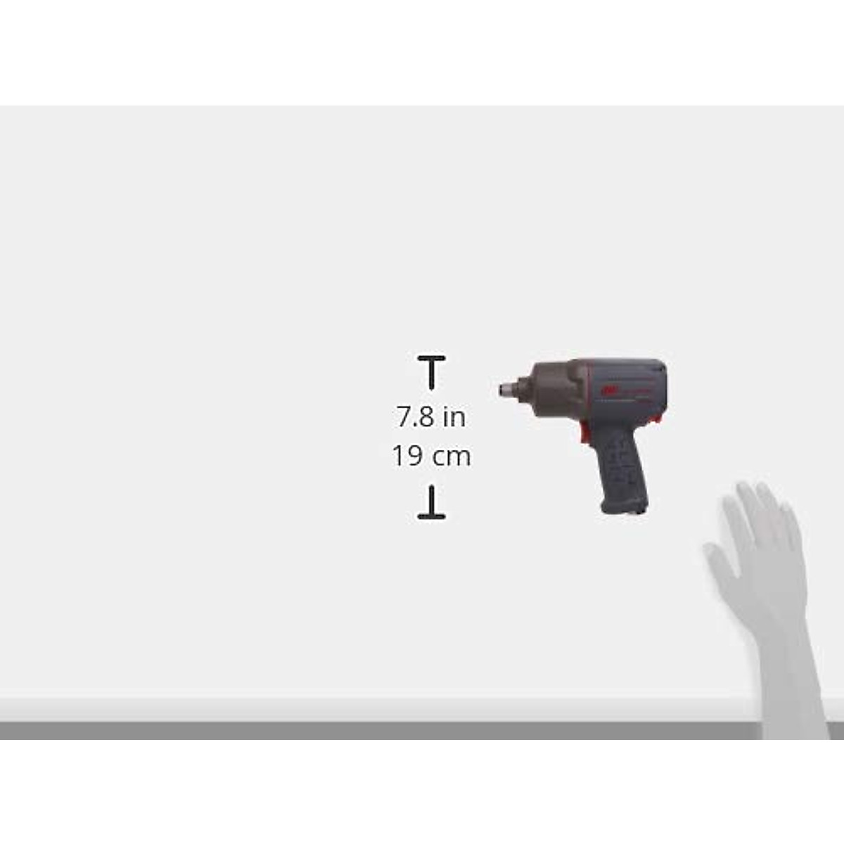 Ingersoll Rand 2235TiMAX 1/2” Drive Air Impact Wrench – Lightweight 4.6 lb Design, Powerful Torque Output Up to 1,350 ft-lbs, Titanium Hammer Case, Max Control, Gray
