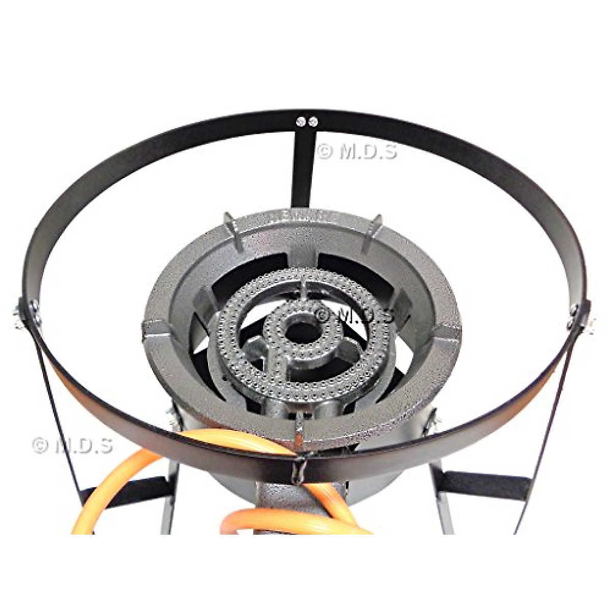 Comal Concave Stainless Steel 22" Set w/Propane Burner & Heavy Duty Stand M. D. S. Cuisine Cookwares