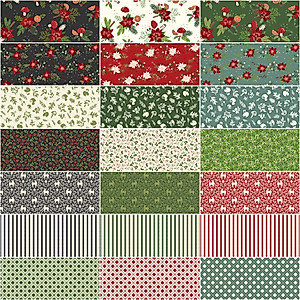 Katherine Lenius Yuletide Forest Rolie Polie 40 2.5-inch Strips Jelly Roll Riley Blake RP-13540-40