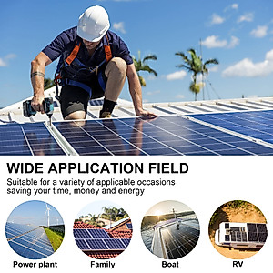 Solar Panel Wire - 30FT 10AWG (6mm²) Solar Extension Cable, Tinned Copper Wire PV Wire for RV Solar Panels Boat Marine Automotive Home Outdoor - Red & Black (10awg 30ft)