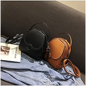 AWXZOM Women's mini Fashion Backpack Purse min cross purses for women, mini backpack for teens (brown)