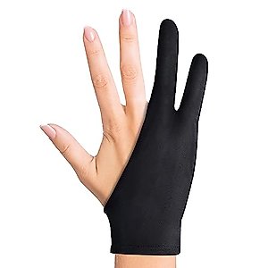 SereneLife Two-Finger Glove for Graphics Drawing Tablet - Designed for Graphic Tablet/Light Box/Tracing Light Pad Use Great Air Permeability and Strong Tensile Resistance