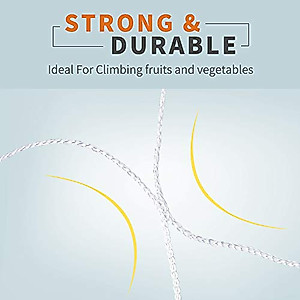 Tcamp Heavy-Duty Polyester Plant Trellis Netting 5 x 15ft (1 Pack) (5 Ft X 15 Ft)