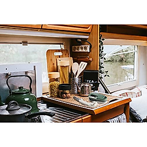 Kitchen Gadgets 6 Piece Set - Space Saving Kitchen Utensils Cooking Tools for Small Kitchen, Stainless Steel Accessories for RV inside Camper Kitchen Gadgets Gifts Essentials Dishwasher Safe(Green)