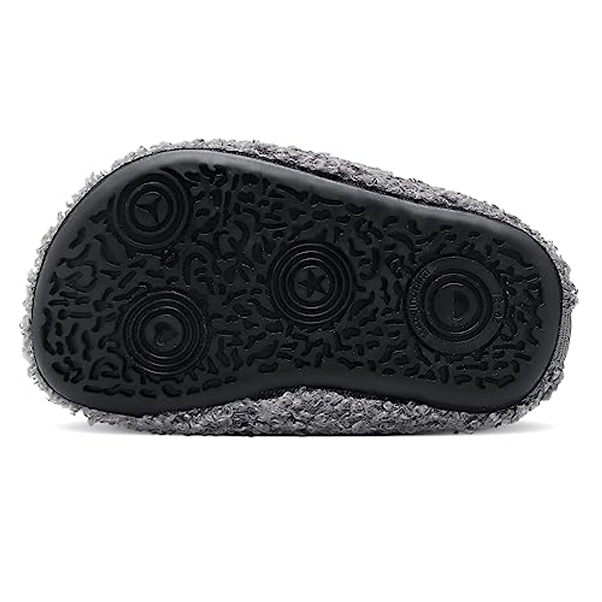 Scurtain Kids Toddler Slippers Socks Artificial Woolen Slippers for Boys Girls Baby with Non-Slip Rubber Sole 2025 Grey 8.5-9 Toddler