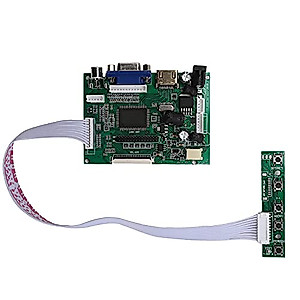 Heayzoki 10.1in Display with Driver Board Monitor for Raspberry Pi LCD 1024x600 Resolution Computer Accessories