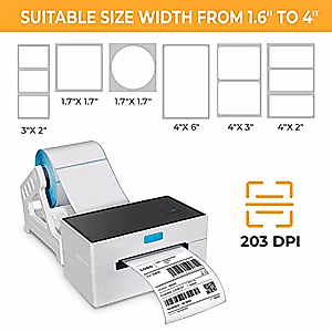 Shipping Label Printer, 160mm/s 4×6 Label Maker with Wireless for Business Home Packages Thermal Printer Supports Amazon, Ebay, Etsy, Shopify, UPS, FedEx, USPS and Many Others