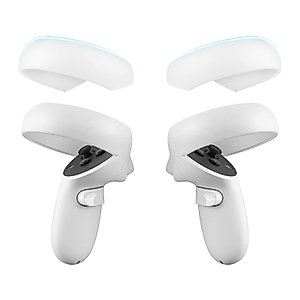 Geekria Anti-Bumping Silicone Soft Ring Cover with Protection Compatible with Oculus/Meta Quest 2 Controller Cover VR Halo Controller Protector Accessories Virtual Reality
