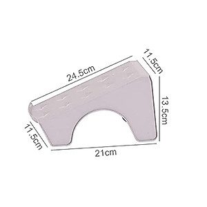 HTLLT Practical and Convenient Shoe Slots Organizer Adjustable Shoe Racks Space Saver Shoe Holder 8/14 Piece Set,Gray,14 Piece Set