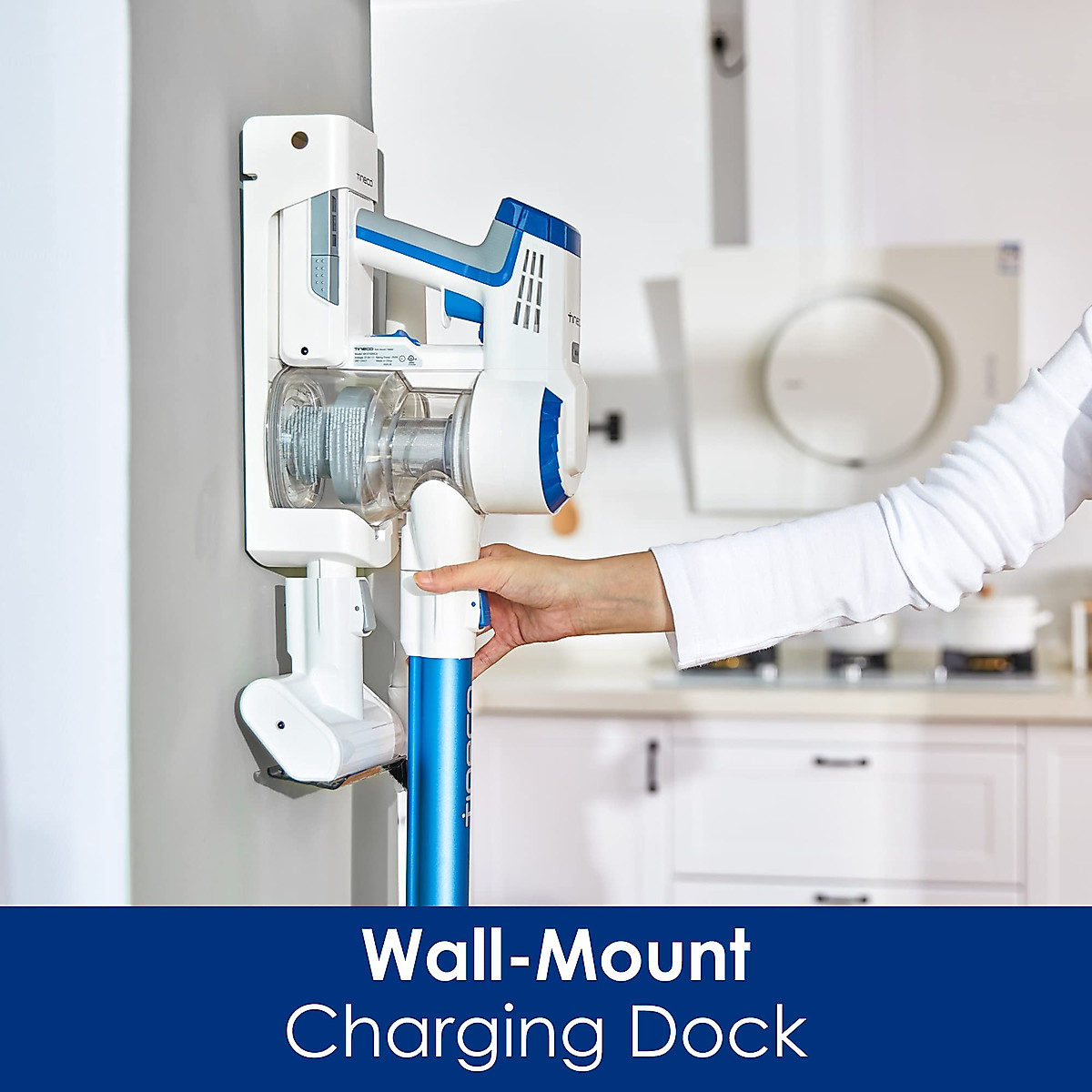 Tineco A10 Hero Cordless Stick/Handheld Vacuum Cleaner with Wall Mount, Super Lightweight with Powerful Suction for Carpet, Hard Floor & Pet - Space Blue