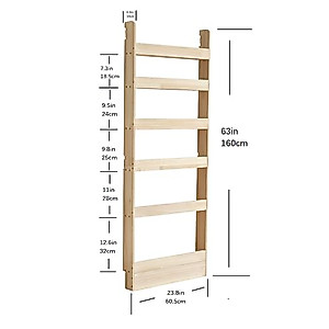 Heehee Solid Wood Bookshelf Bookcase Book Shelf Organizer for Books, Toy Storage Bookshelf Rack Wall for Kids and Adults (Width 23.6in (60CM))