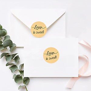 96PCS Love is Sweet Stickers Labels Wedding Favor Labels, Wedding Treat Stickers,Anniversary Stickers