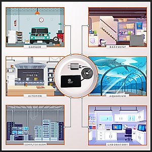 Power Failure Detector with Text Message and Email Alerts. Sends SMS Power Outage Alarms and Restoration Alerts to Two Phones.