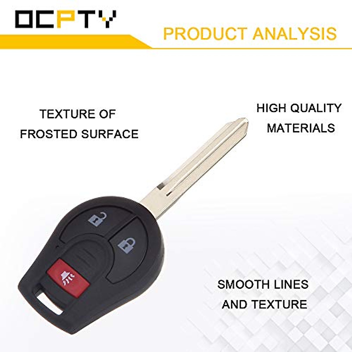 OCPTY CWTWB1U751A 2X Flip Key Entry Remote Control Entry Remote key Fob Transponder Ignition Key 2003-2016 for Infiniti FX35 FX45 QX4 for Nissan Armada Cube Frontier NV1500 Quest 1788D-WB1U751A