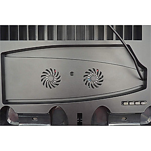 Vertical Stand for Playstation 5 for PS5 DE/UHD Vertical Stand with Cooling Fan Charging Dock Station Game Rack Fashion Gifts