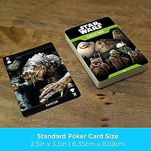 Aquarius Star Wars Creatures Playing Cards – Star Wars Themed Deck of Cards for Your Favorite Card Games - Officially Licensed Star Wars Merchandise & Collectibles